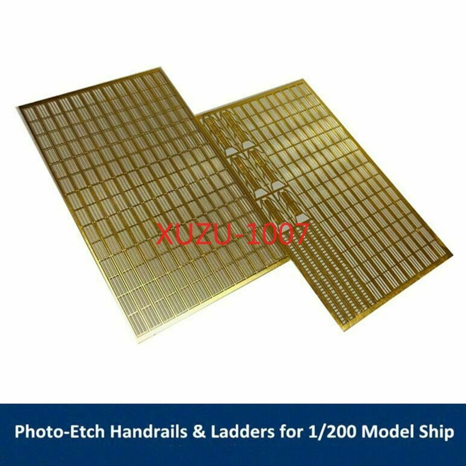 1/200 Universal Battleship/Warship Handrail&Ladder&Railing Photo-etched ...