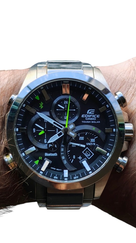 Casio Edifice EQB-500D-1A SOLAR Bluetooth watch | eBay Australia
