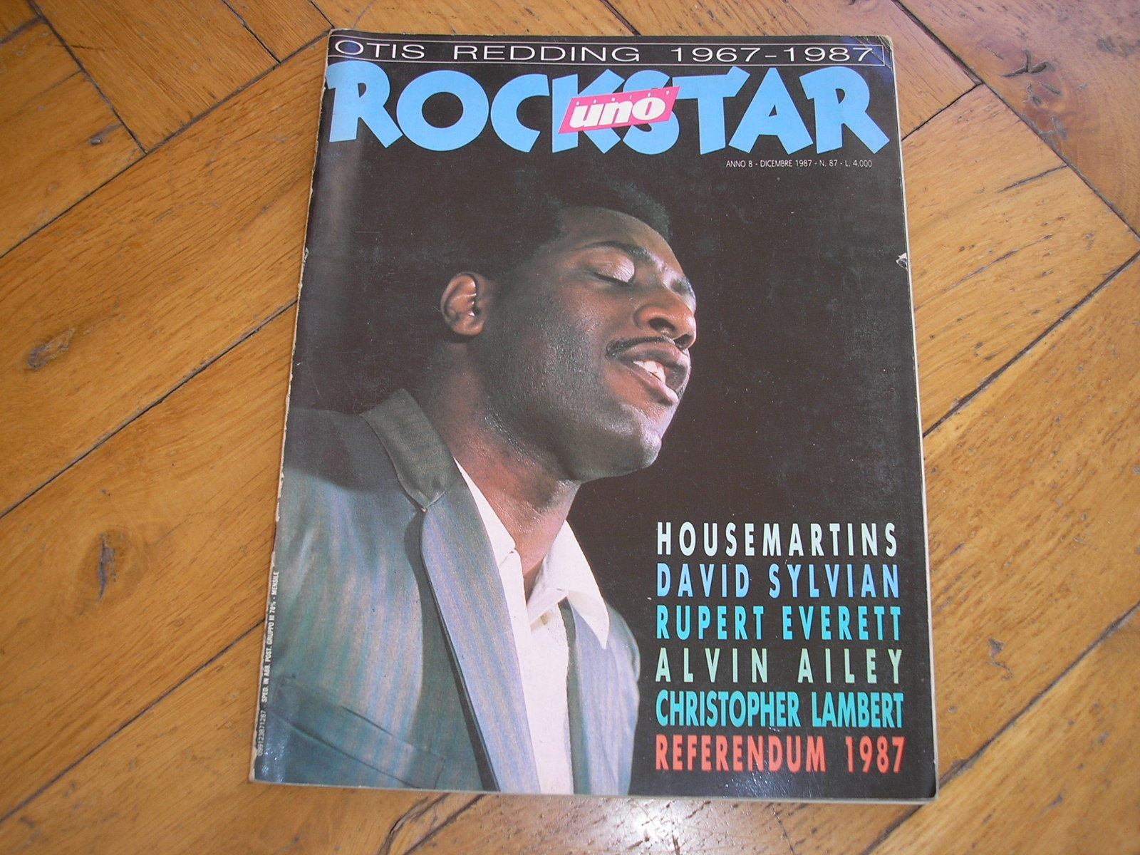 Rockstar Magazine #87 1987 Otis Redding David Sylvian Alvin Ailey ...