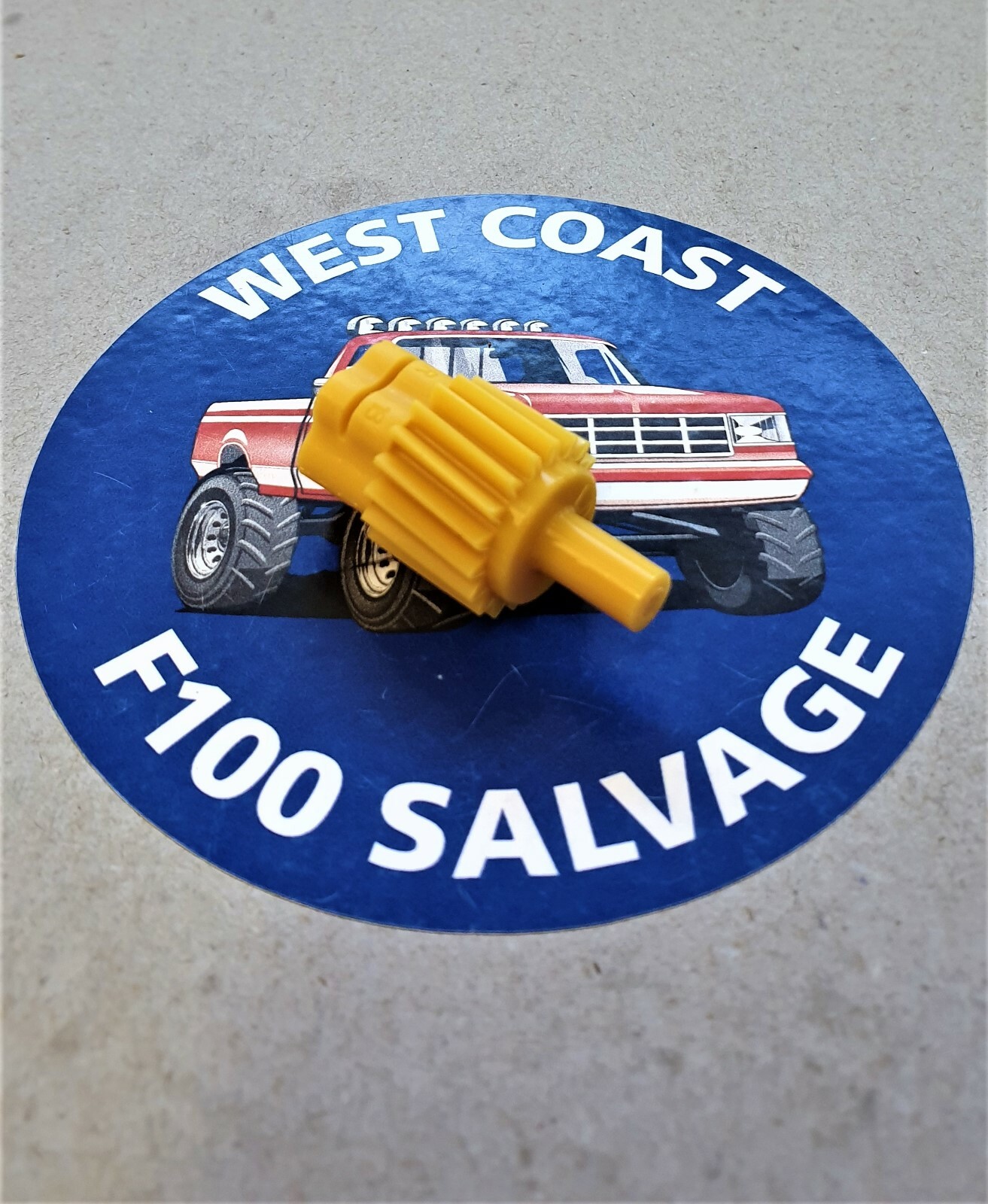 FORD F100 SPEEDO CABLE GEAR 18 TOOTH YELLOW/WHITE F150 F250 F350 BRONCO ...