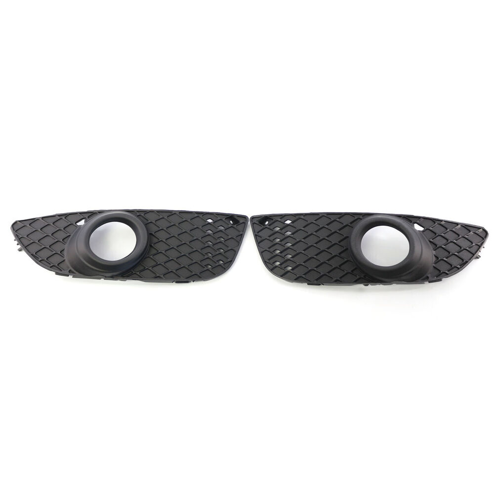 Pair Black Fog Light Grille Cover for Mitsubishi Lancer 08-12 Pair ...