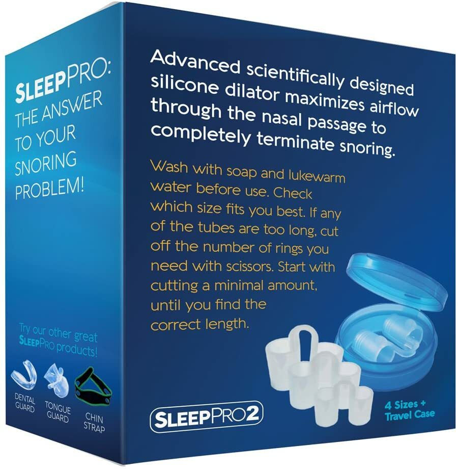 SleepPro Anti Snoring Solution Devices - 4 Snore Stopper Nose Vents (4 ...