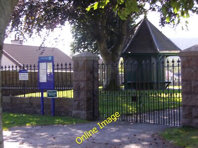 Photo 12x8 Entrance to Torphins cemetery With a gazebo shelter with ...