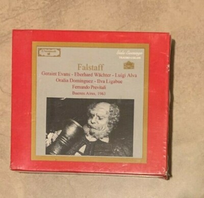 Falstaff Verdi Live Opera 2 CD Set Evans Wachter Alva NEW Factory ...