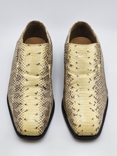 Genuine Python Snake Skin Shoes Giorgio Brutini Slip-On Dress Loafers ...