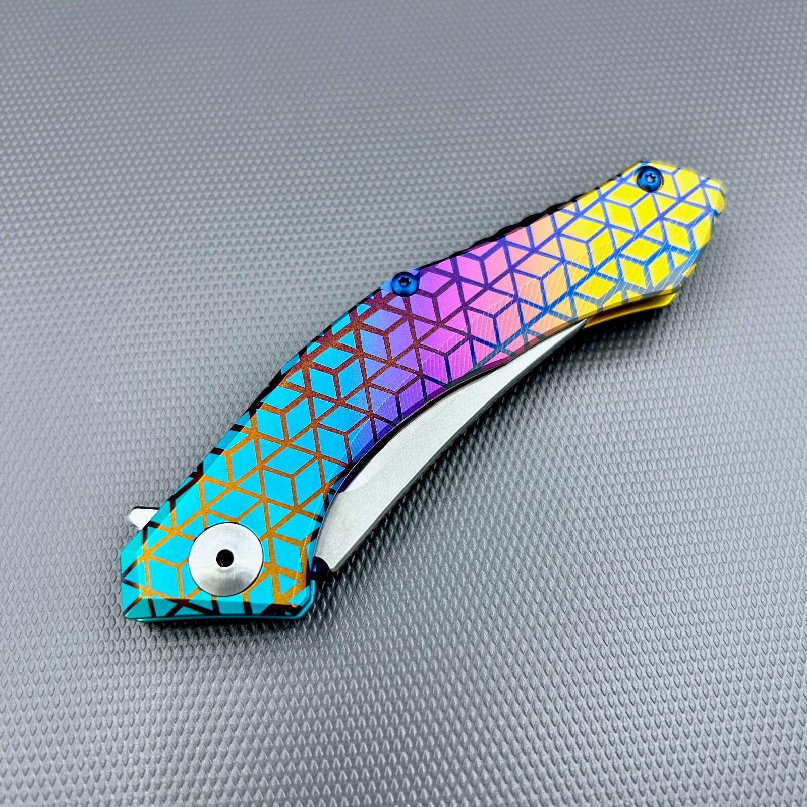 Zero Tolerance ZT 0460Ti Plain Edge Folder ZT0460 20CV Steel w/ Rhombus ...