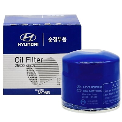 Hyundai Genuine OEM Engine Oil Filter for Kia 2630035505 26300-35505 ...