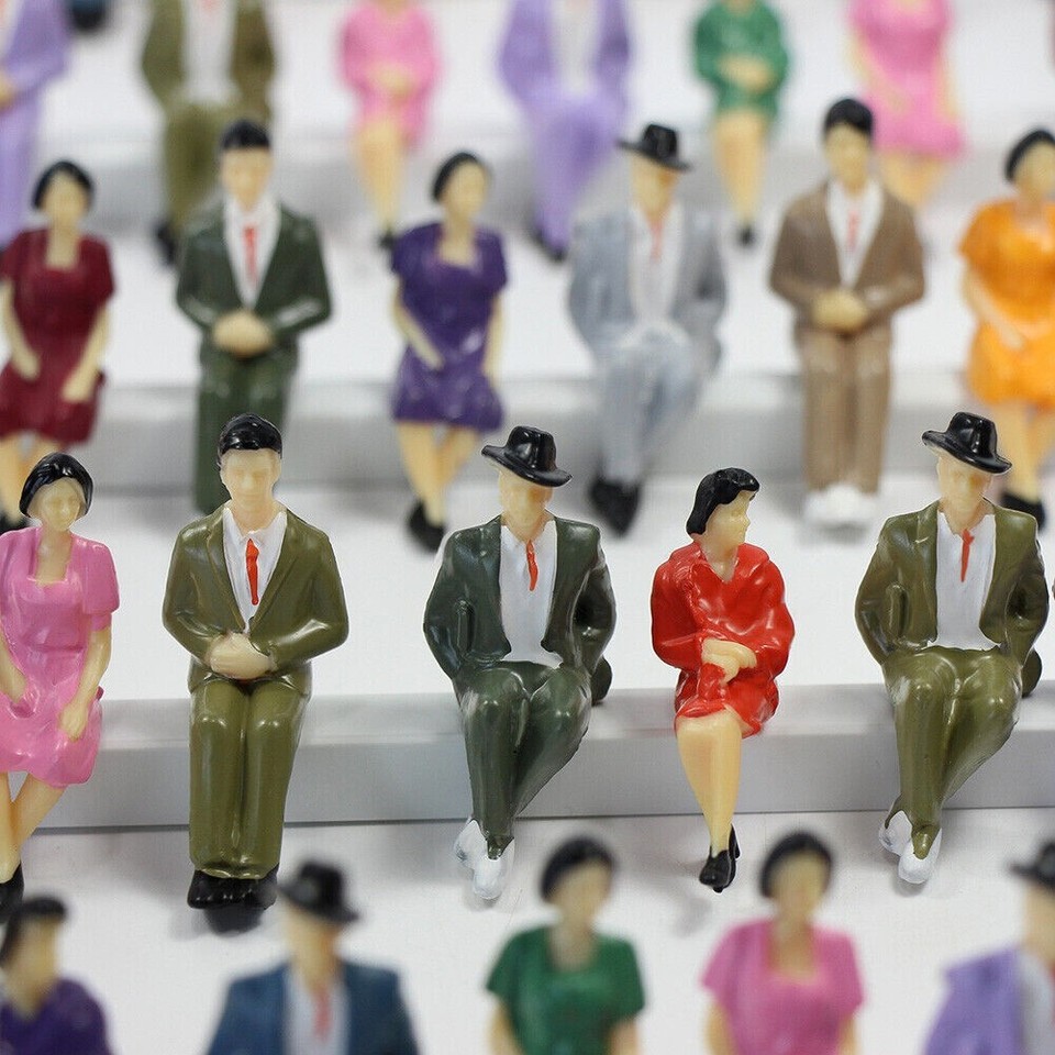 Sitting Figures 48*painted Figures Finished Model Model Figures People ...