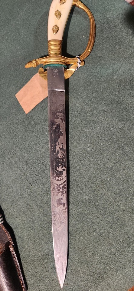 Authentic German Imperial Hunting Cutlass Dagger Sword Knife Solingen ...