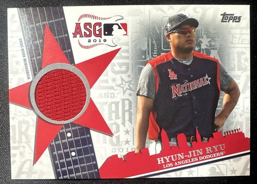 2019 TOPPS #ASSR-HR HYUN-JIN RYU ALL-STAR PATCH LA DODGERS | eBay