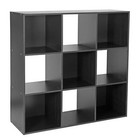 9-Cube Storage Cabinet Wood Shelf Cubical Cube Chipboard Home Organizer ...