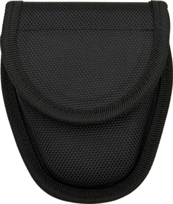 Handcuff Pouch Black Nylon Holds Standard Size Cuffs W/ Belt Loop ...