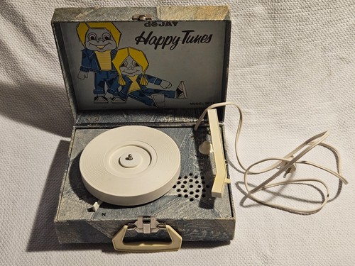 Vintage 1960's or 70s DEJAY HAPPY TUNES Record Player in Jeans design ...