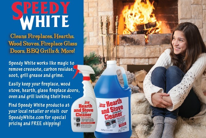 Speedy White Fireplace, Hearth & Stove Cleaner, premium creosote & soot ...