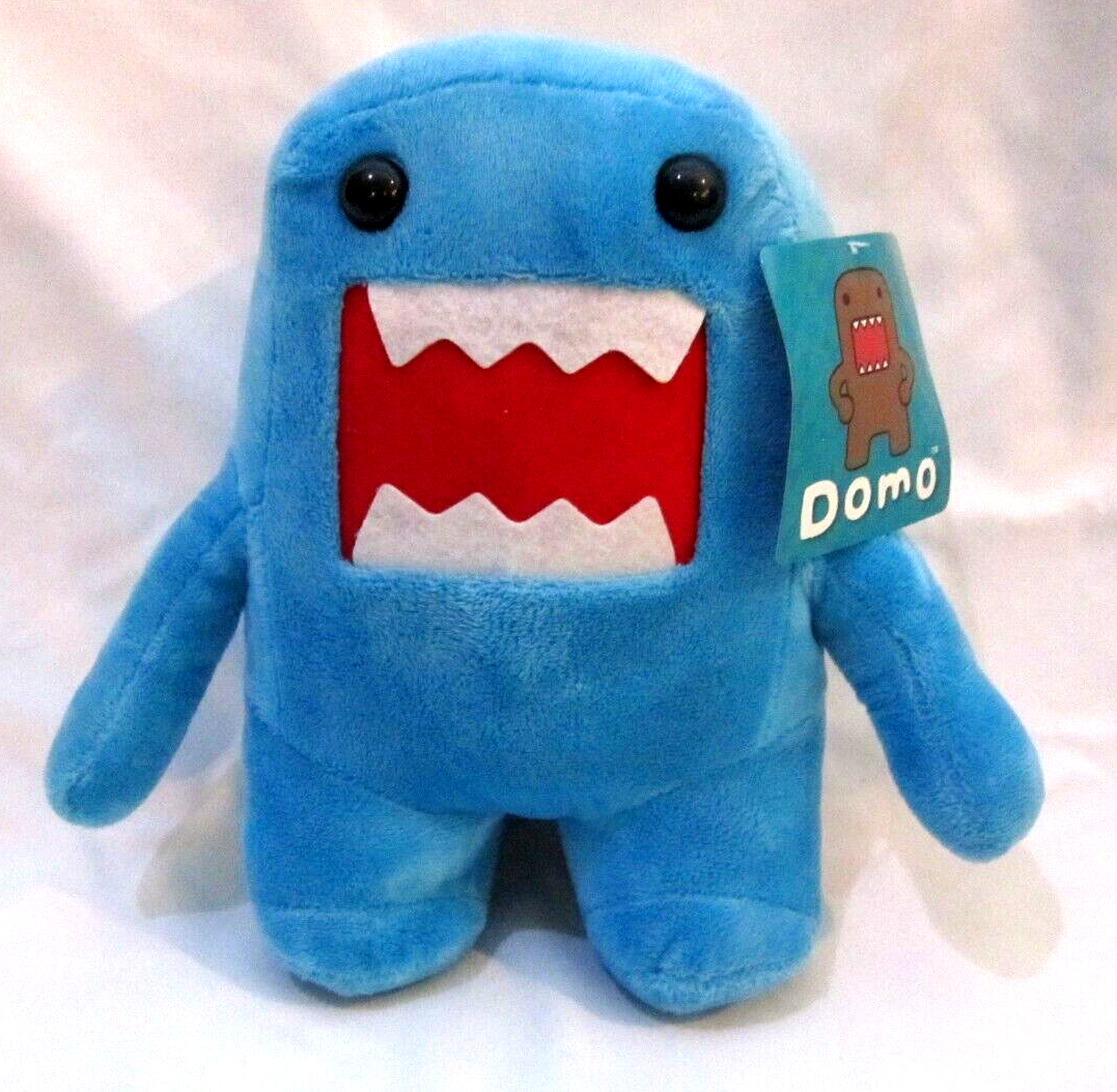 Licensed Japanese Domo-Kun 10" Soft Blue Plush Doll-Brand New with Tags ...