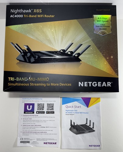 NETGEAR Nighthawk X6S AC4000 Tri-Band Wi-Fi Router R8000P | eBay