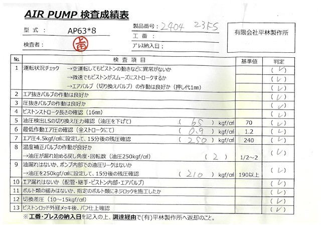 AIDA AP63x8 (For AIDA Press Machines) Air Driven Hydraulic Overload ...