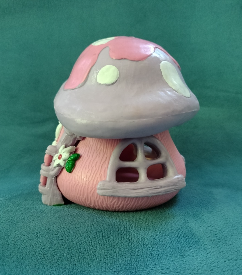 Pink Smurfette Cottage 40014 Mushroom House 1978 Smurf Vintage Toy Lot ...