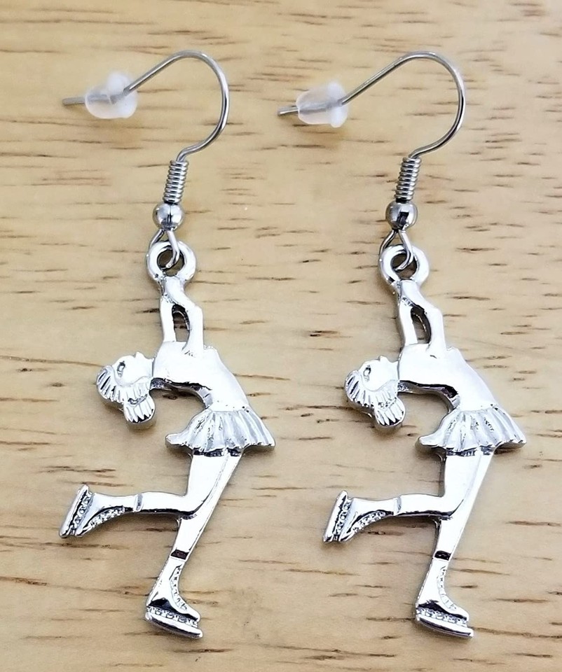 Skate Earrings Figure Skating Jewelry Ice Skater Gift Figure Skating ...