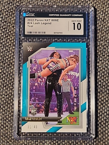 2022 Panini WWE NXT Lash Legend TEAL /49 Rookie RC #36 SP WWE Prospect ...