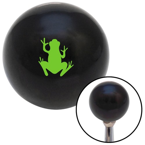 Green Frog Black Shift Knob with M16 x 1.5 Insert diamond t car ...