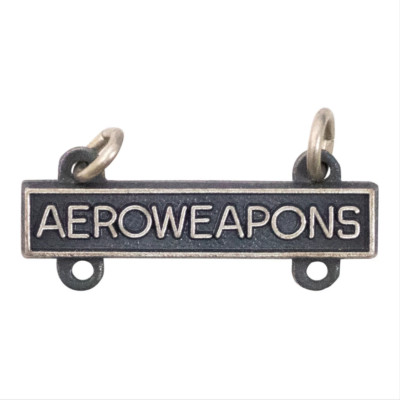 GENUINE U.S. ARMY QUALIFICATION BAR: AERO WEAPONS - SILVER OXIDIZED ...