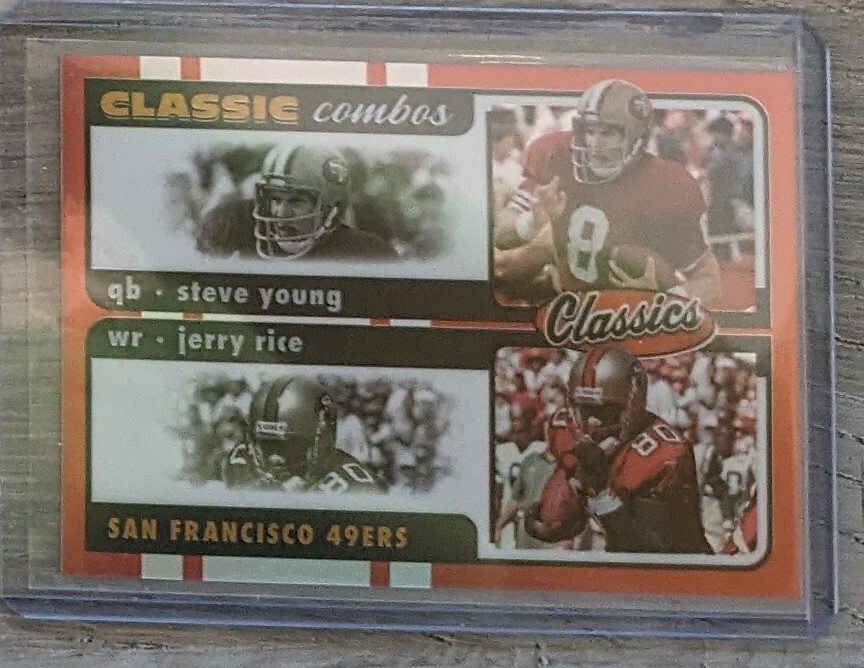 2022 Panini Classics Combos #CC-2 Jerry Rice/Steve Young 49ers RED #’d ...