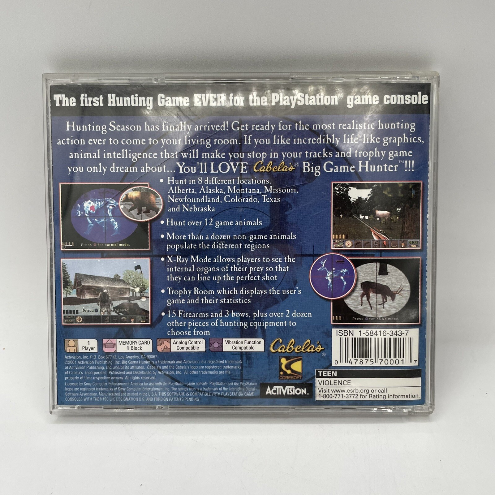 Cabela's Big Game Hunter: Ultimate Challenge PS1 Retro Game