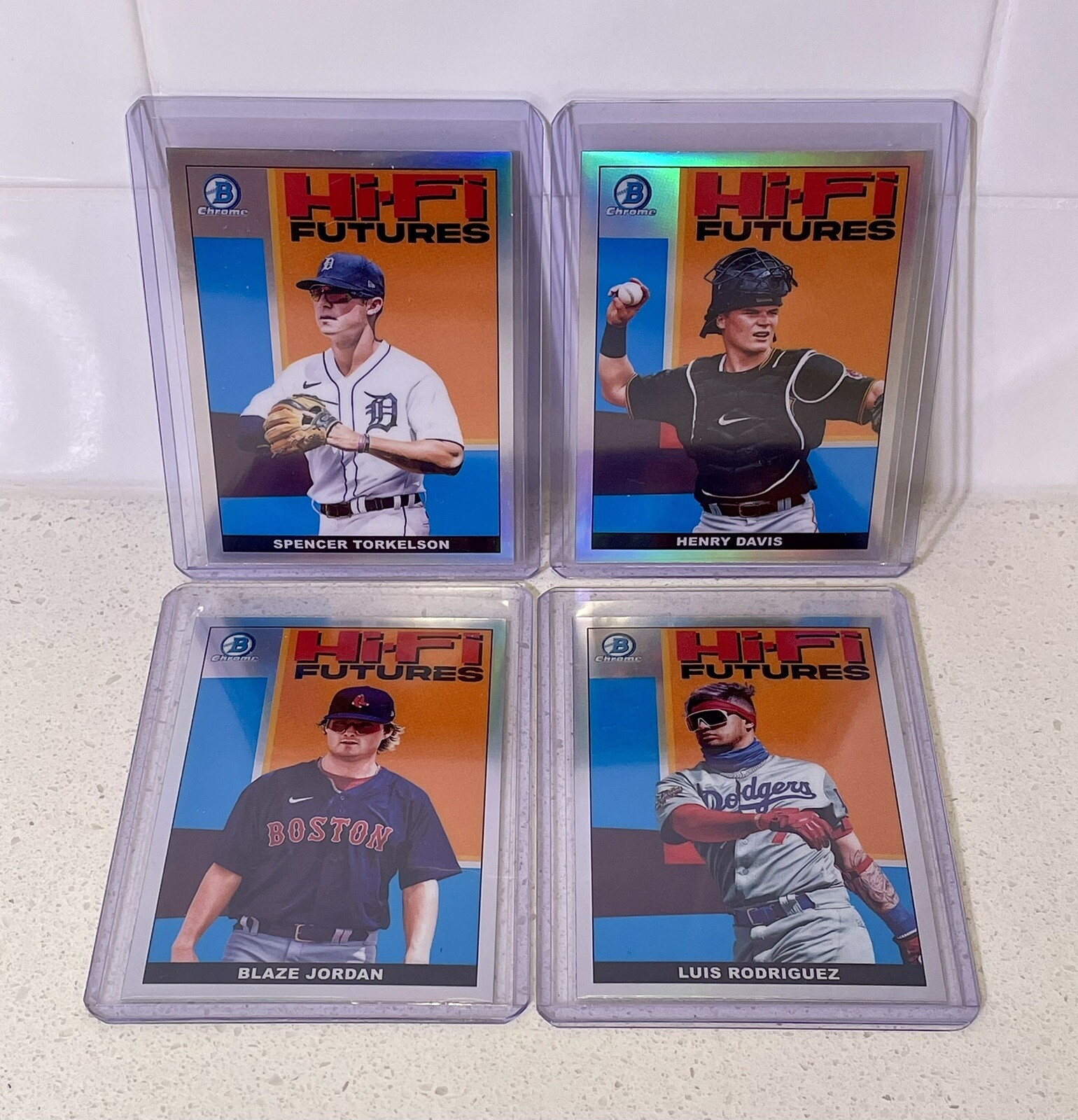 2022 Bowman Chrome Hi-Fi Futures 4 Card Lot Jordan Torkelson Davis ...