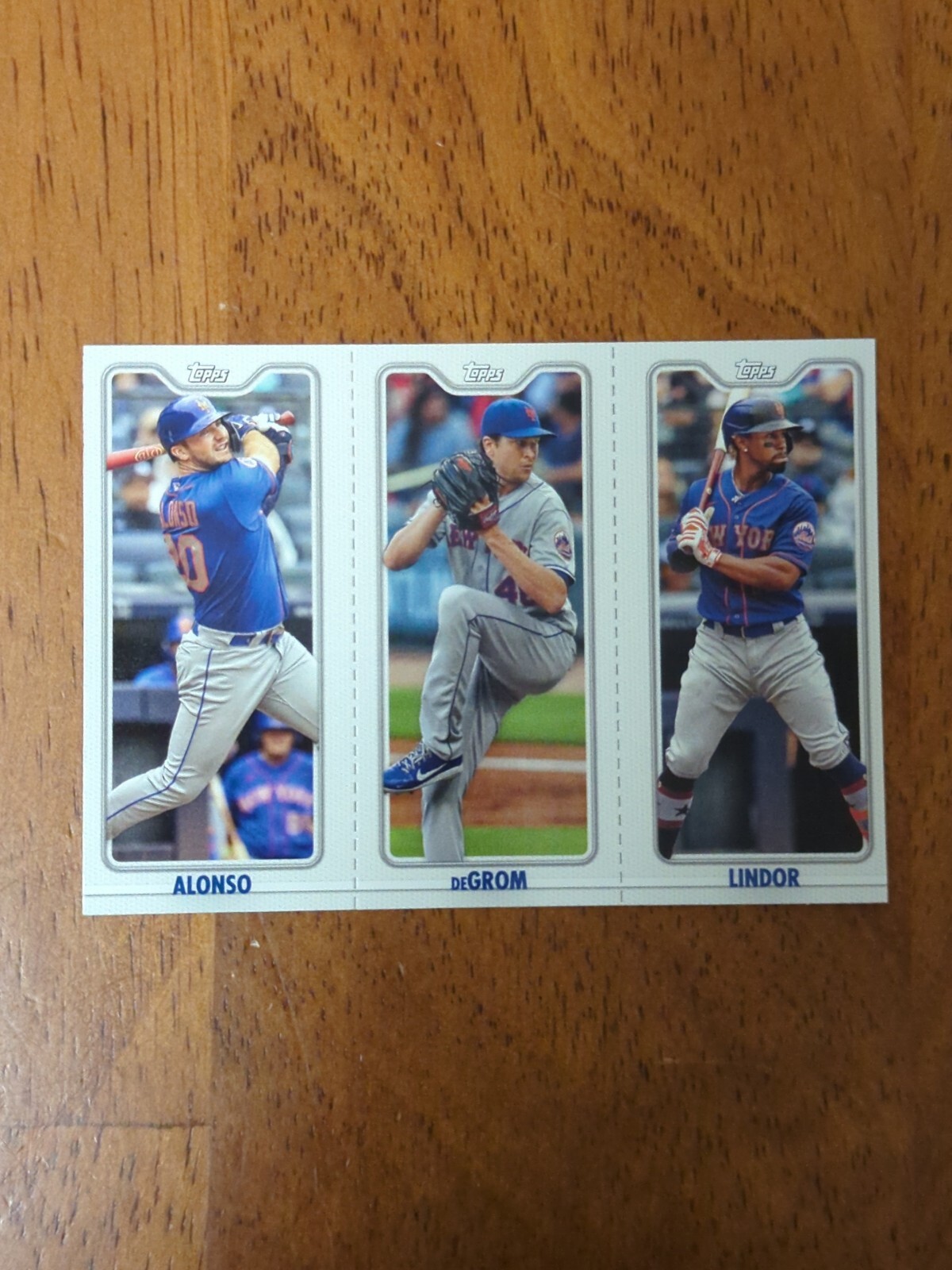 2022 Topps Opening Day LINDOR DEGROM & ALONSO Triple Play #TPC-5ABC ...