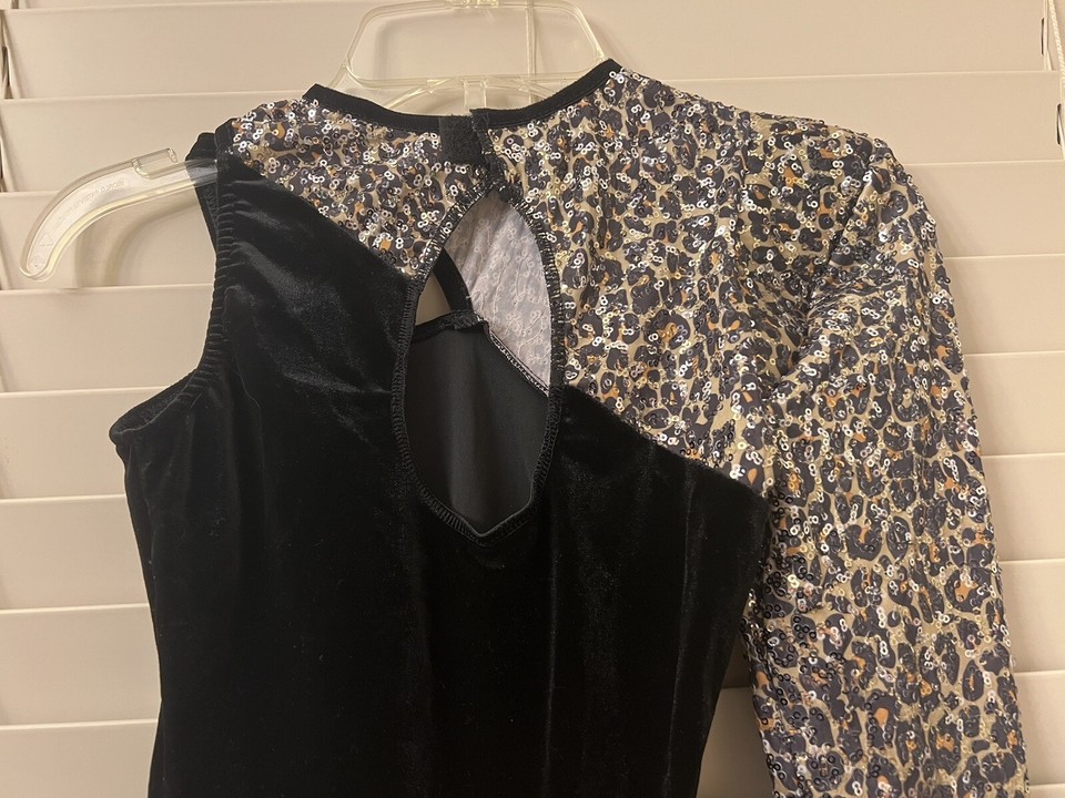 Art Stone Dance Costume Child Medium Animal Print Cheetah Unitard ...