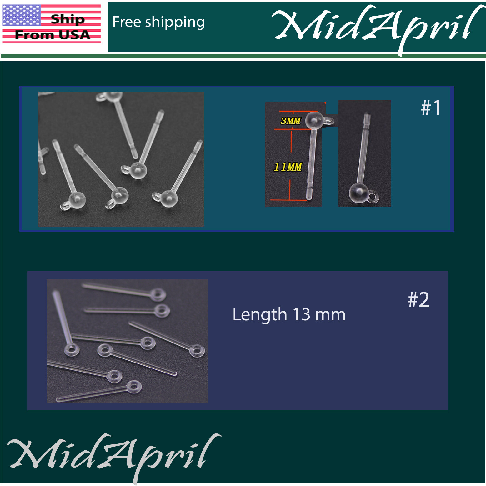 Acrylic Plastic Ear stopper with hoop -Anti-Allergy | eBay