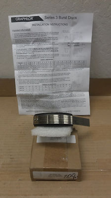 MCMASTER CARR 2" Series 3 200 PSIG Graphite Flanged GRAPHILOR BURST ...