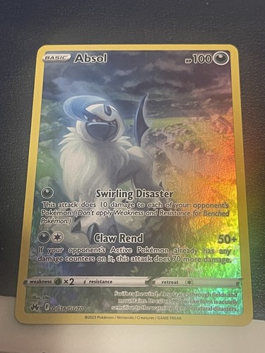 Pokémon TCG Absol Crown Zenith: Galarian Gallery GG16/GG70 Holo Holo ...