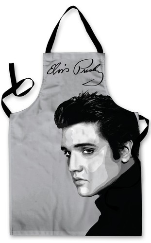 Splashproof Novelty Apron Elvis Face Design Cooking Painting Kitchen ...