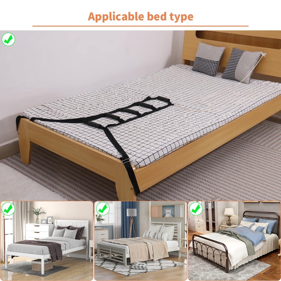 Bed Ladder Assist 160 Inch Black Pull Up& Sit Up Assist Device ...