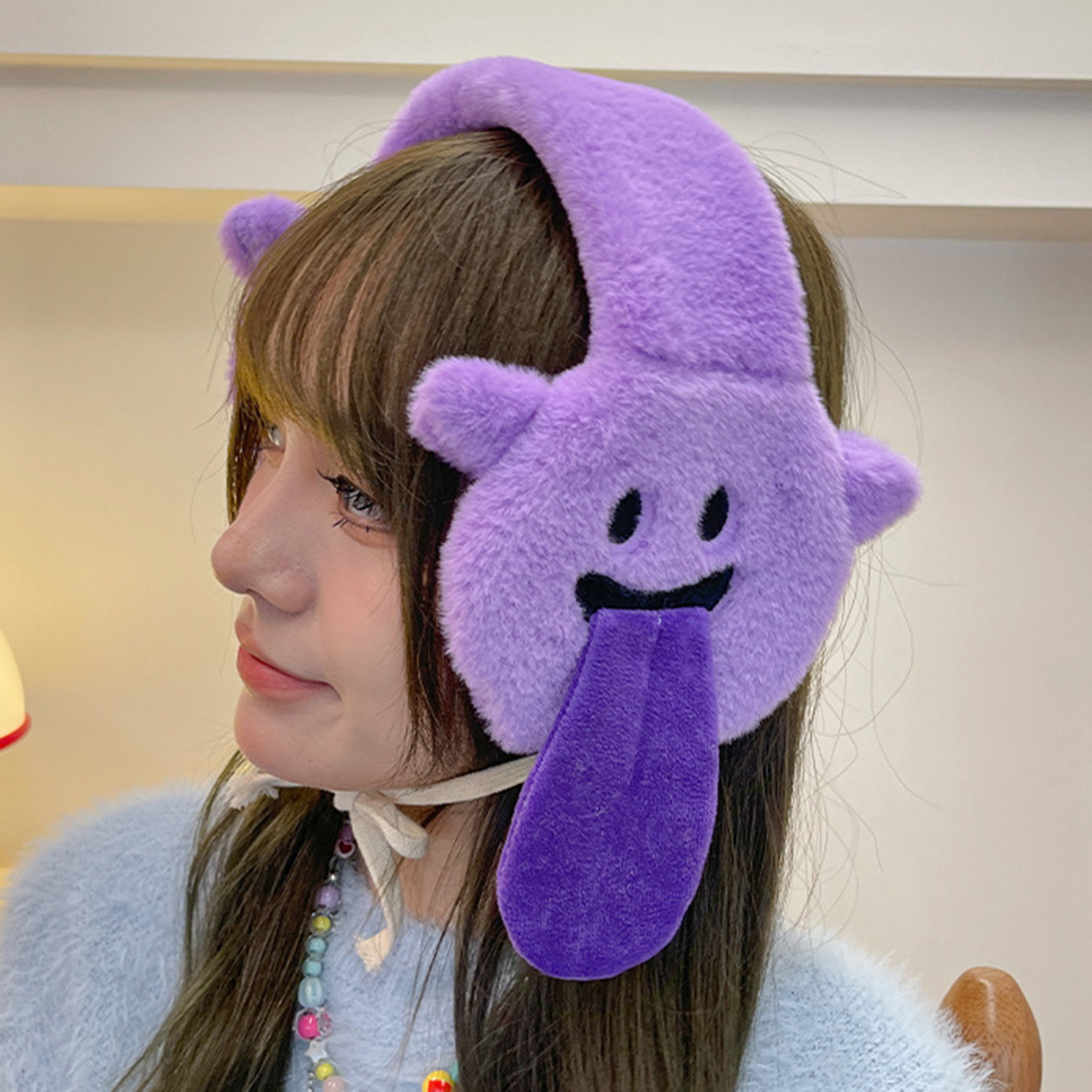 Winter Ear Protection Earmuffs Novelty Soft Lightweight with Cartoon ...