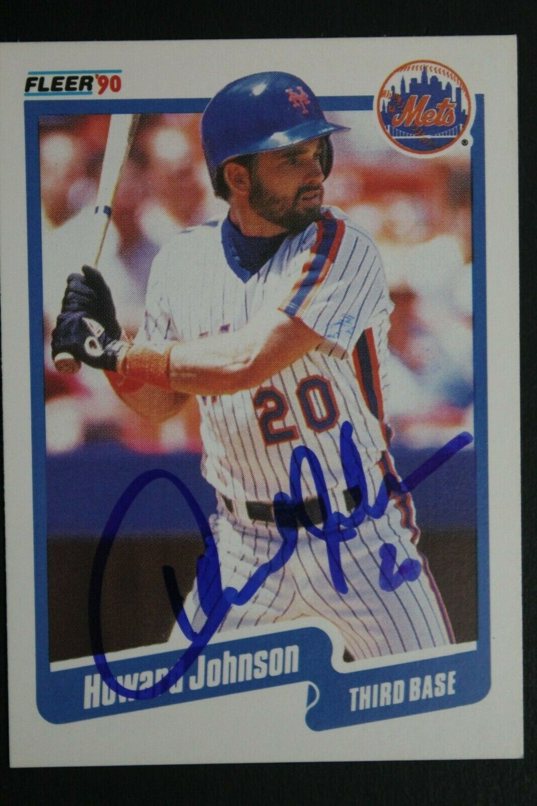 Howard Johnson New York Mets Autographed Signed 1990 Fleer #208 Card ...