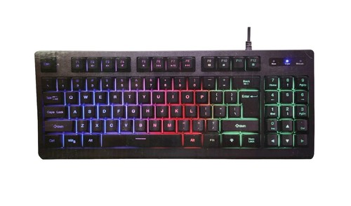 Y-Fruitful Dazzling Backlit Black Mechanical Gaming Keyboard w/USB ...