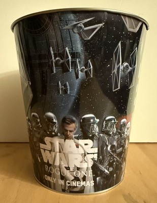 AMC Theaters STAR WARS Rogue One POPCORN BUCKET TIN embossed metal | eBay