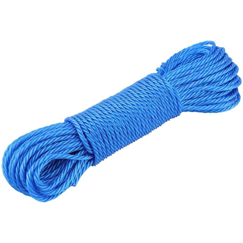 20M Steel Core Washing Line Rope Strong Thick Laundry Outdoor Clothes ...