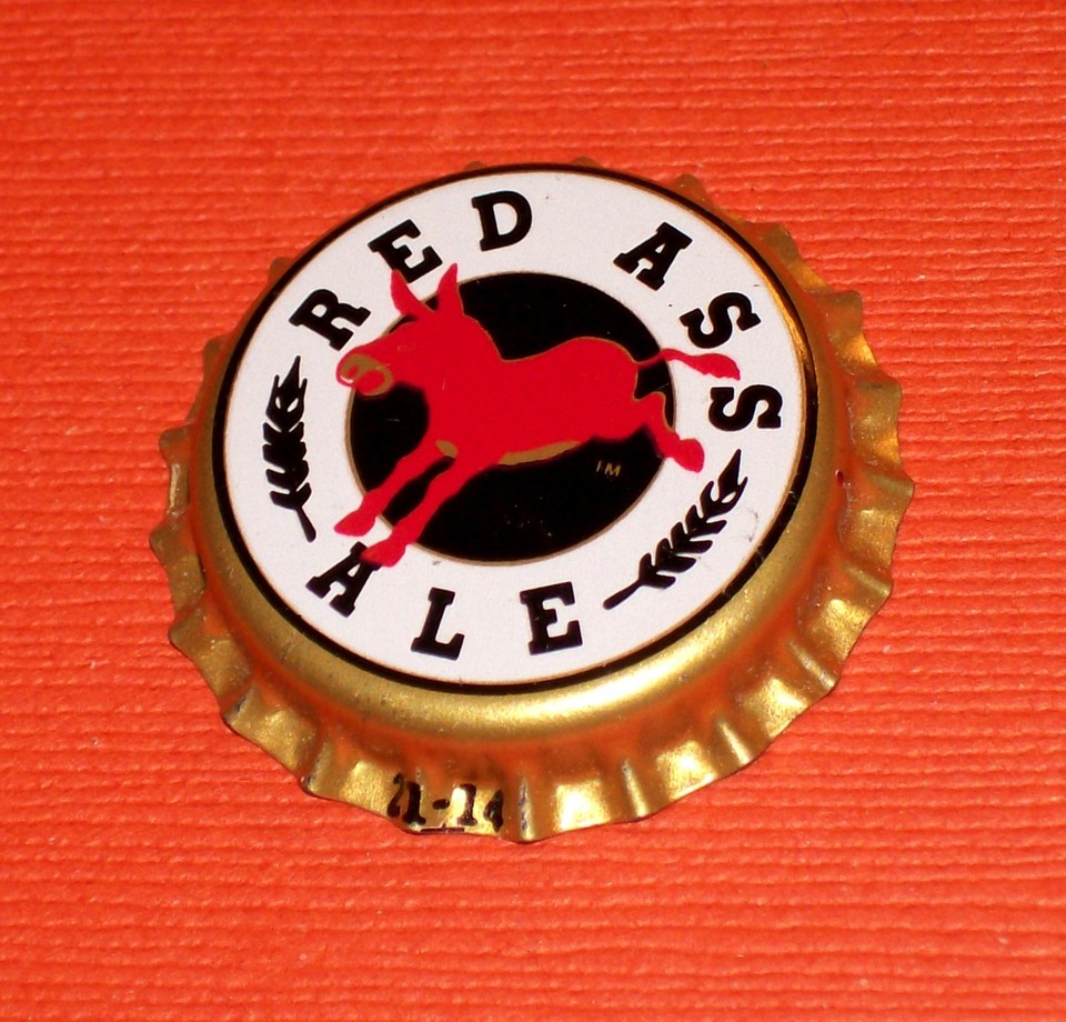 RED ASS ALE BEER BREWERY DONKEY CROWN BOTTLE CAP PL BOTTLE CAP ...