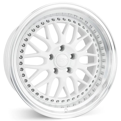 18x10.5" ESR Wheels SR01 Gloss White JDM Style Rims (S01) | eBay