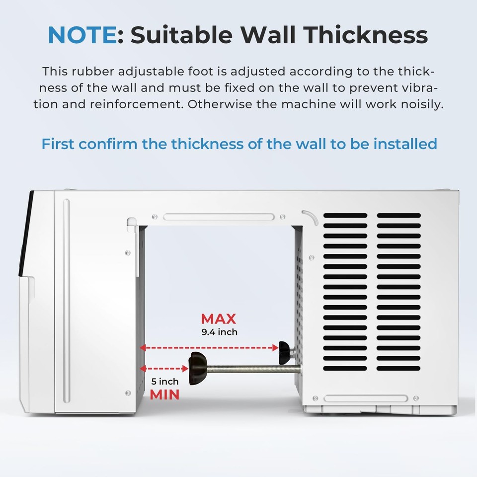 U-Shaped Air Conditioner Window Unit, 10000BTU Window AC Unit Cools up ...