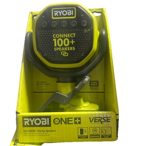 NEW RYOBI ONE+ 18V Cordless VERSE Clamp Speaker (Tool Only) | eBay