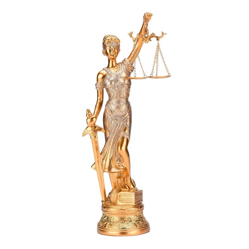 Resin Lady Justice Statue Greek Roman Goddess of Justice 14.3''(H) Law ...