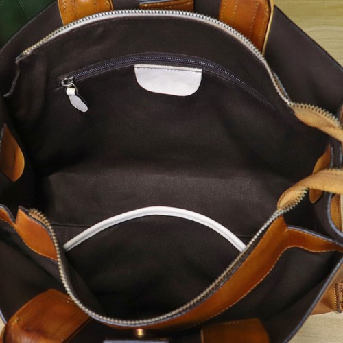 Genuine Leather Large Top Handle Handbags Satchel for Women Purses ...