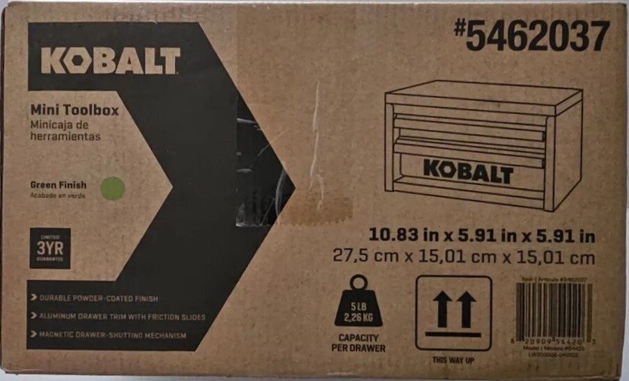 New Green Kobalt Mini 10.83-in Drawer Steel Tool Box | eBay