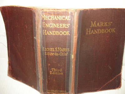 1930 Vintage Mechanical Engineers' Handbook - Lionel S. Marks - 3rd ...