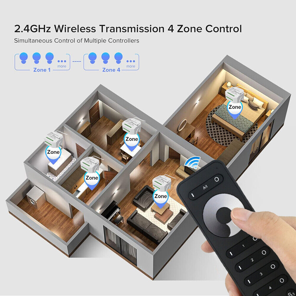 110V 220V 360W High Voltage LED Dimmer Controller AC Push Switch 2.4G ...